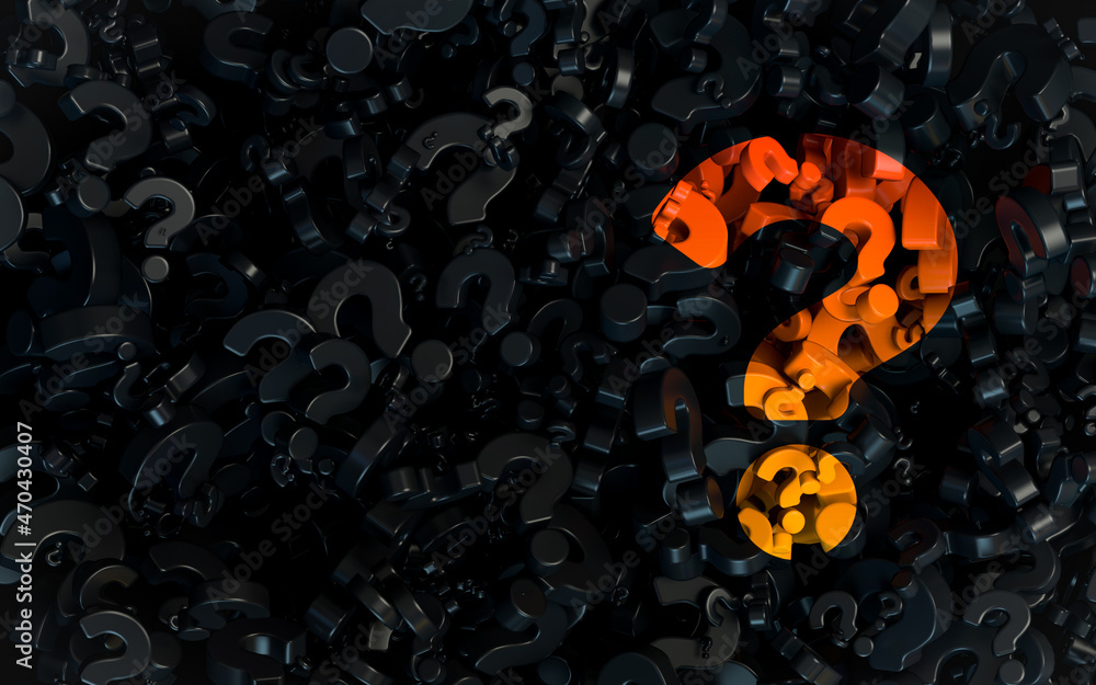 Question Mark Sign Dark Abstract Iconic Background For Web And Social