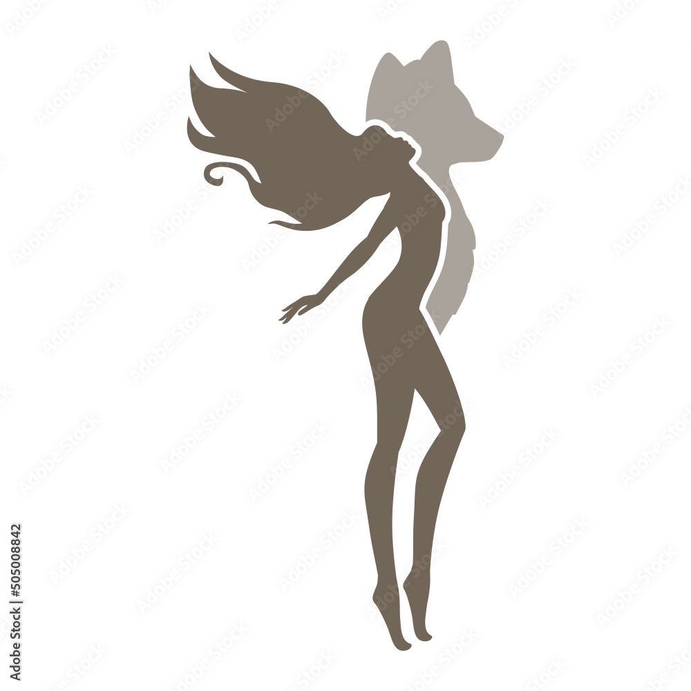 Beautiful Naked Woman Vector Illustration Stock Vector Adobe Stock