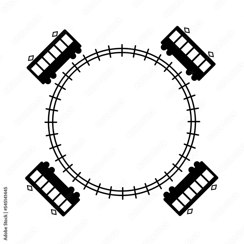 電車の環状線の路線図 Stock イラスト Adobe Stock