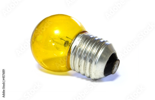 yellow light bulb Stock Photo | Adobe Stock
