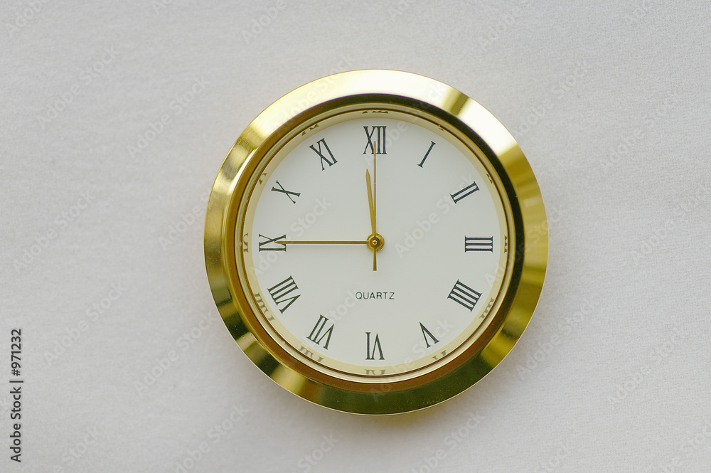clock face - 11:45 / 23:45 (1145h / 2345h) Stock Photo | Adobe Stock