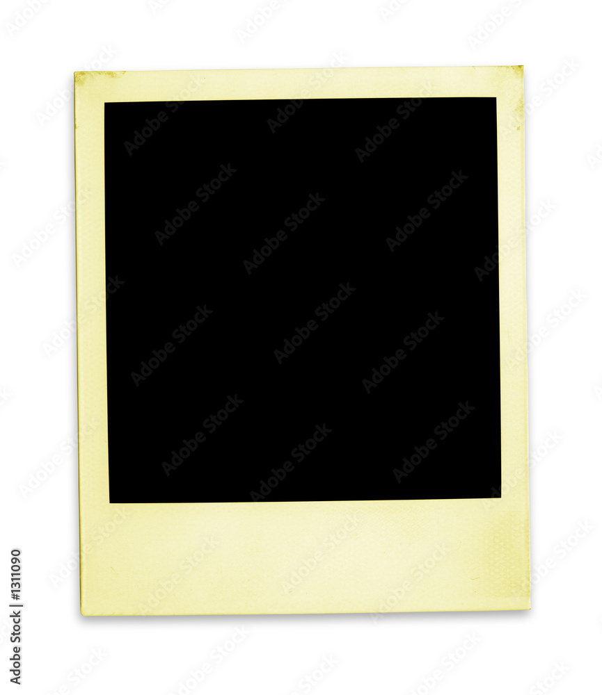 aged yellow polaroid (clipping paths included) Stock Photo | Adobe Stock