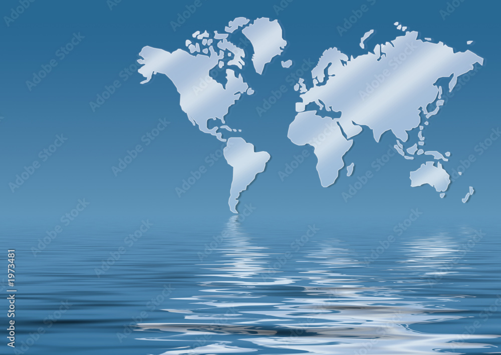 weltkarte, map of world Stock Illustration | Adobe Stock