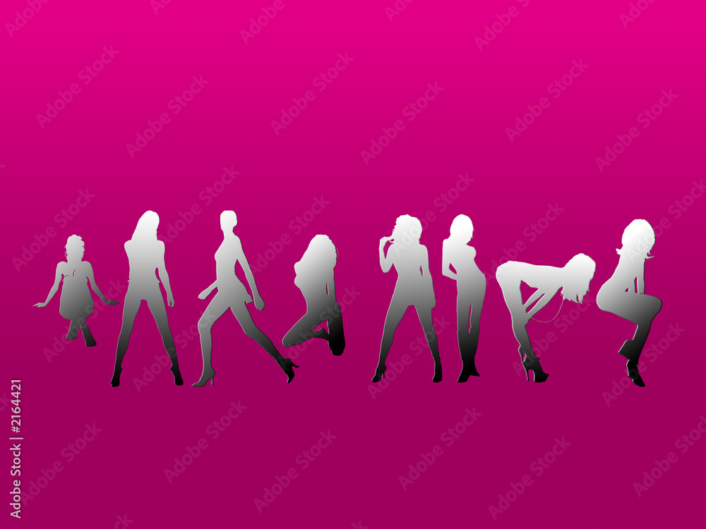 sexy supermodel figure body outline shadow Stock Illustration | Adobe Stock