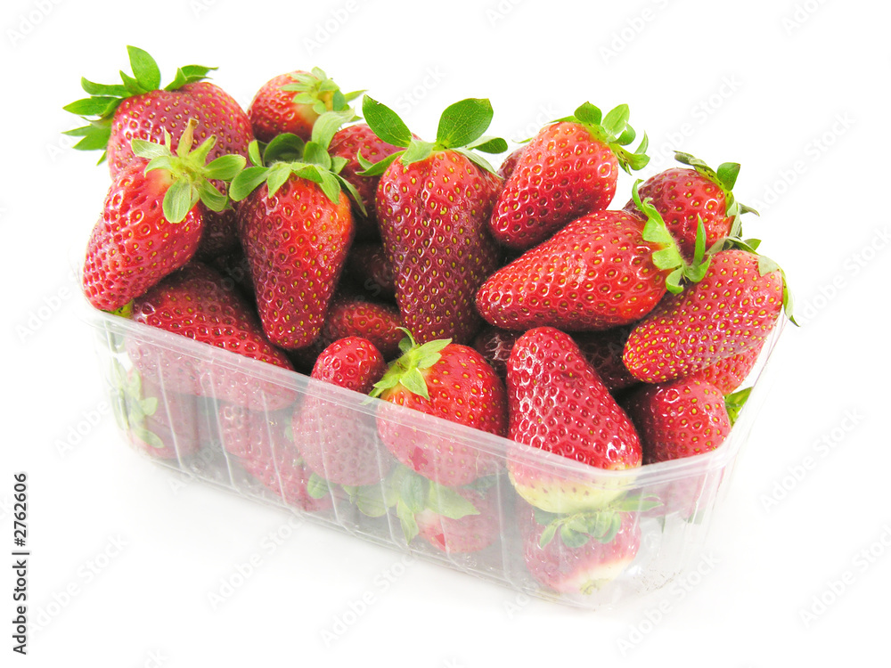 Photo Stock ravier / barquette de fraises | Adobe Stock