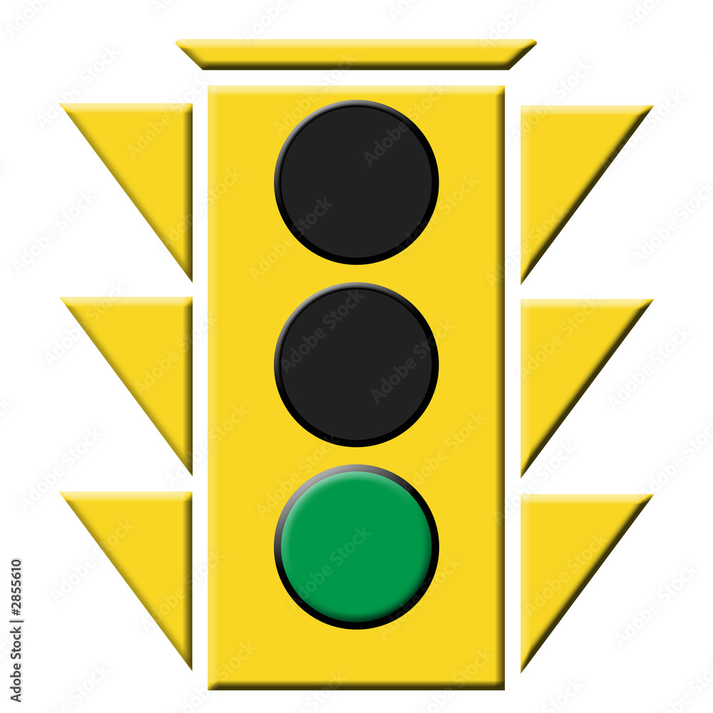 Ilustración de Stock semaforo verde | Adobe Stock
