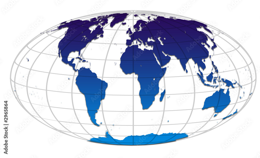 world globe map Stock Photo | Adobe Stock