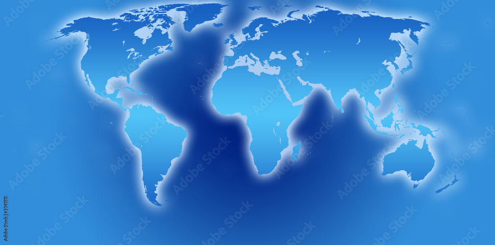 blue wold map Stock Photo | Adobe Stock