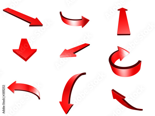 3d pfeile Stock-Illustration | Adobe Stock