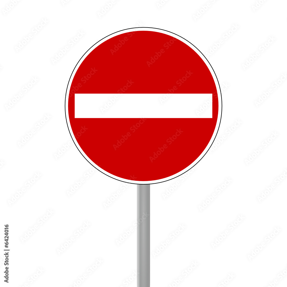 Stock-Vektorgrafik „durchfahrt verboten schild“ | Adobe Stock