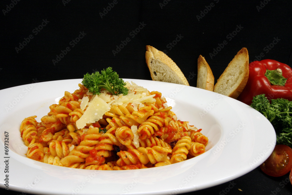 Foto de Stock Gourmet Pasta Display | Adobe Stock