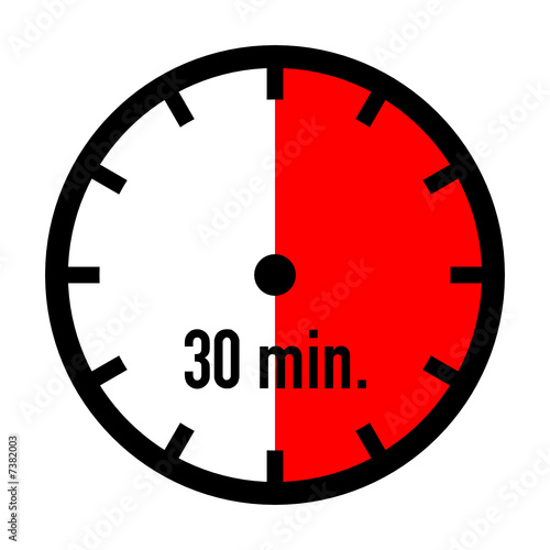 30 min. Stock Vector | Adobe Stock