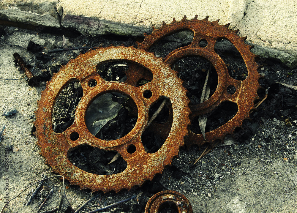 Stock-Foto „Rusty cogs“ | Adobe Stock