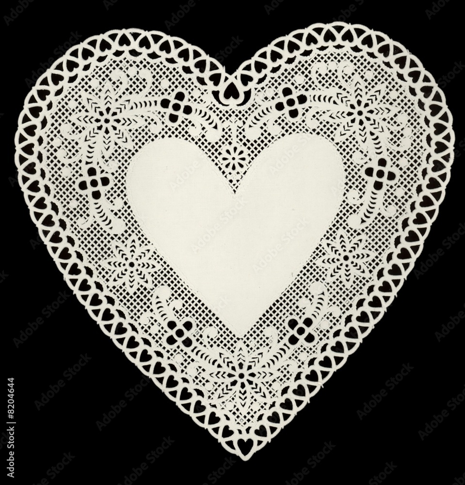 vintage lace heart Stock Photo | Adobe Stock