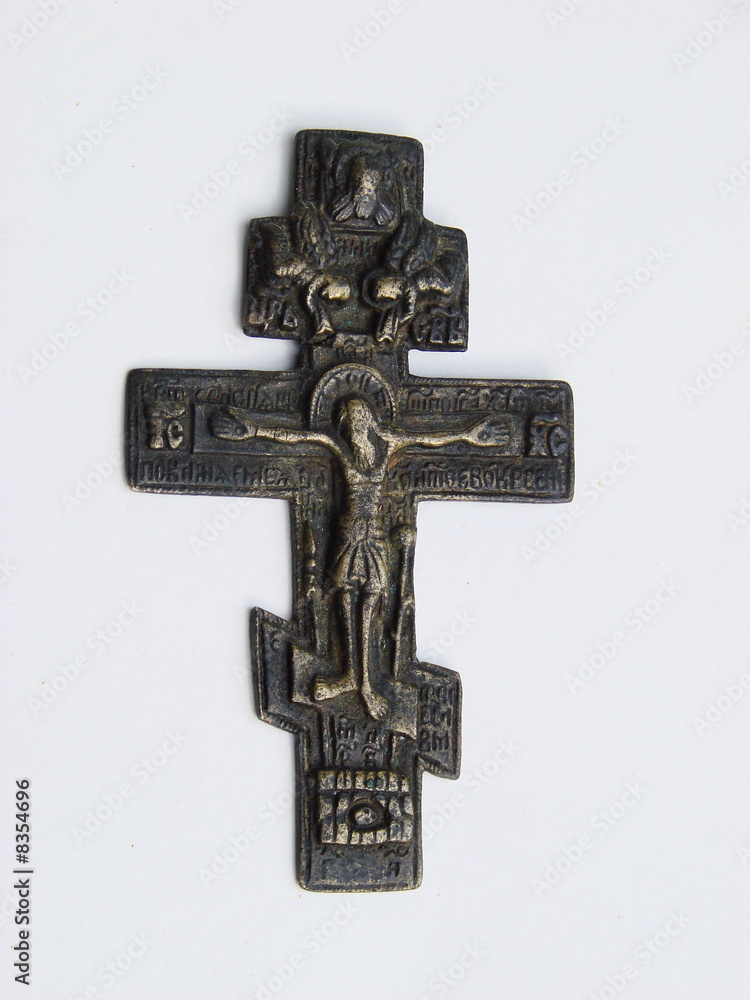 Stock-Foto „Holy cross with figure of crucified Jesus Christ“ | Adobe Stock
