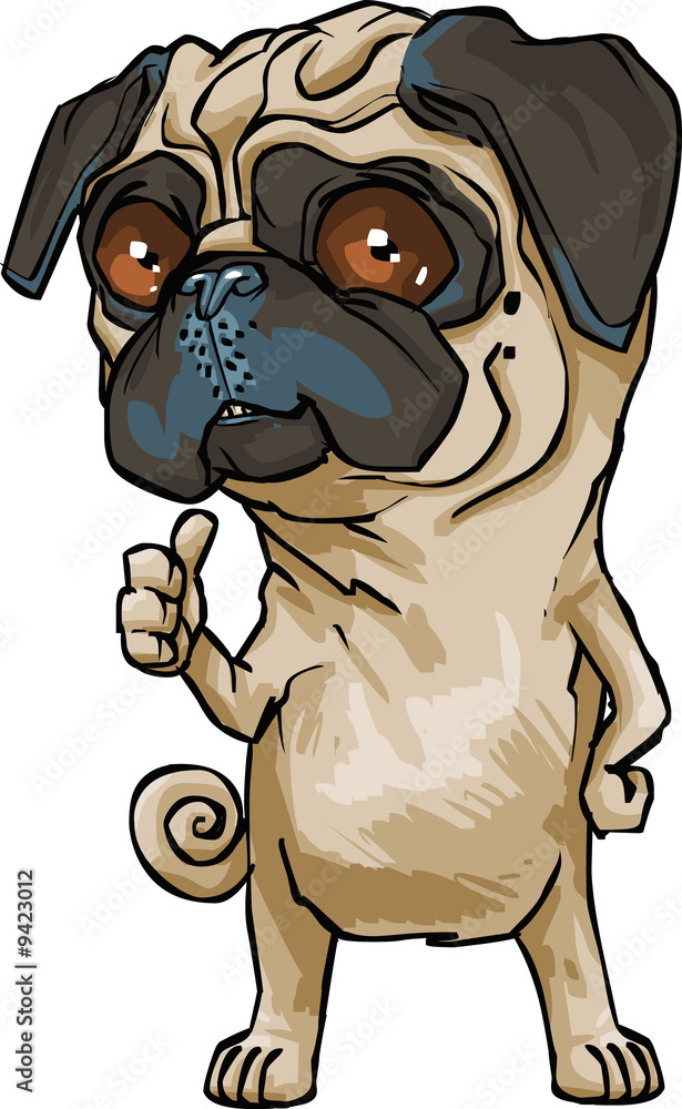 Cartoon Dog Standing Up