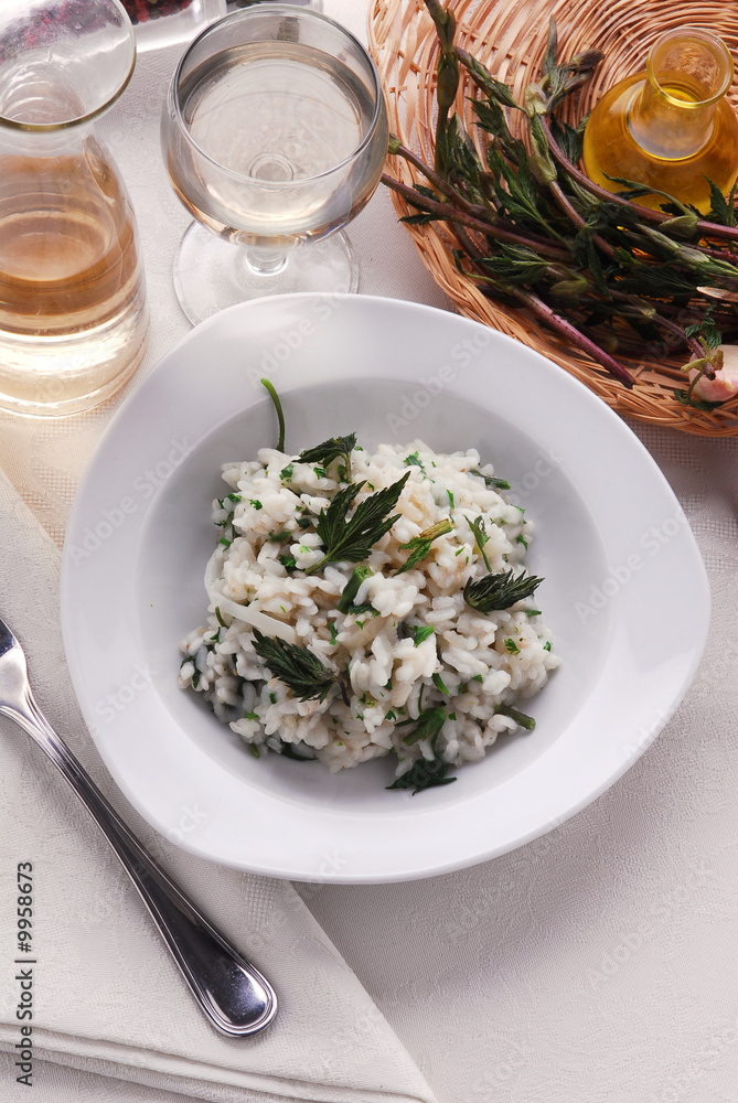 Risotto di bruscandoli - Primi - Ricetta del Veneto Stock Photo | Adobe ...