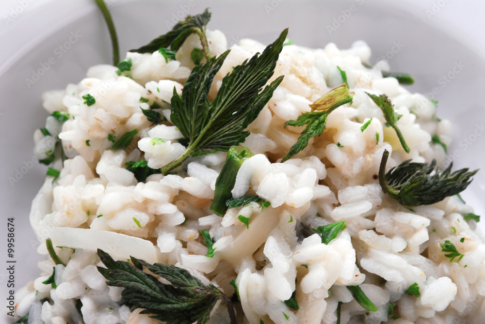 Risotto di bruscandoli - Primi - Ricette del Veneto Stock Photo | Adobe ...