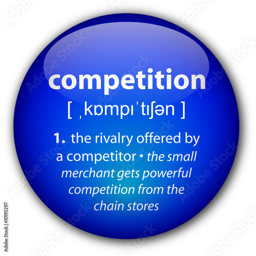"Competition" definition button Stock Illustration | Adobe Stock