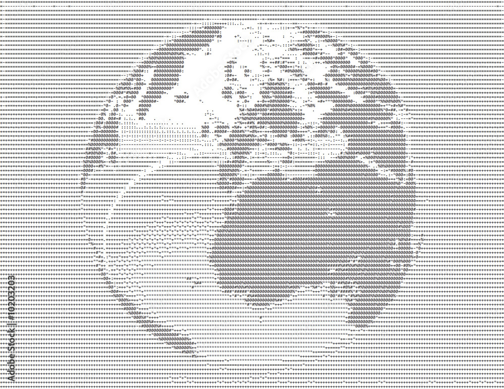 ASCII_Erde Stock Illustration | Adobe Stock