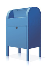 Blue US Mailbox Free Stock Photo - Public Domain Pictures
