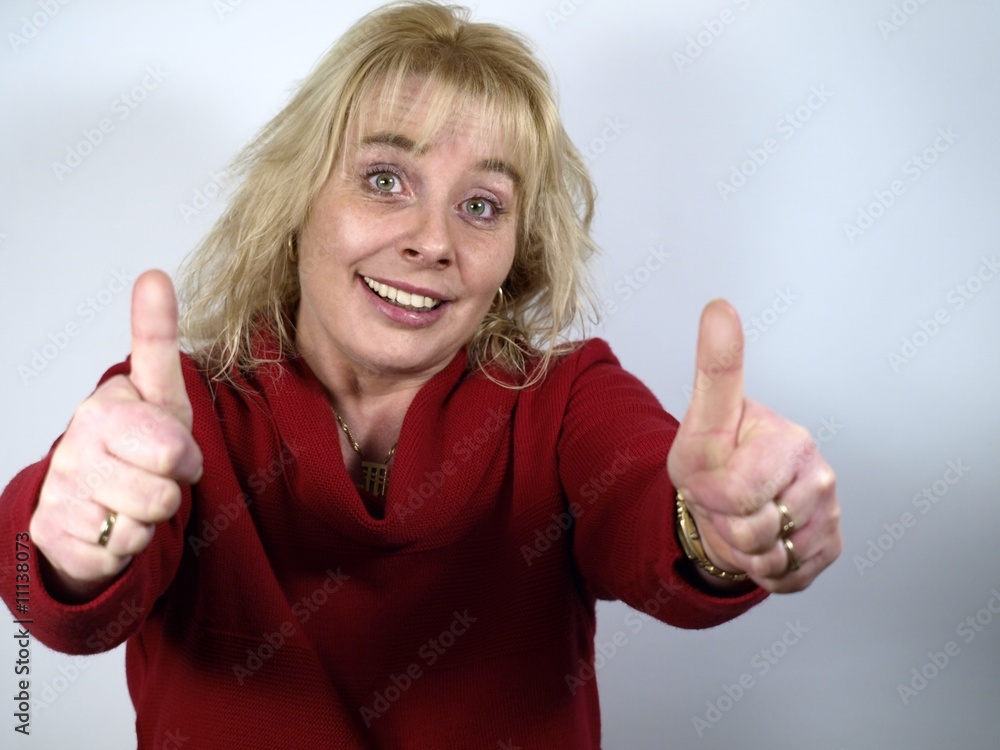 Daumen hoch Stock Photo | Adobe Stock