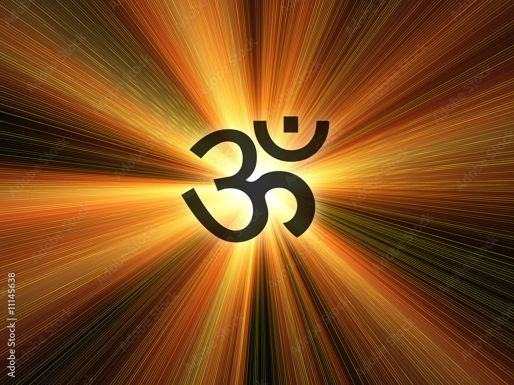 Spiritual Om Background Stock Illustration | Adobe Stock