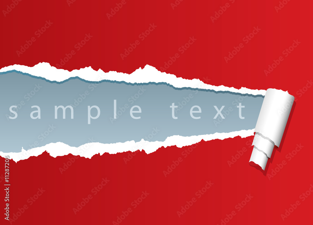 ripped red Stock Vector | Adobe Stock