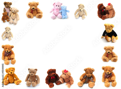 Teddy bear border Stock Photo | Adobe Stock