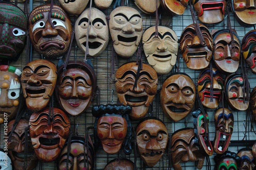 korean masks Stock Photo | Adobe Stock