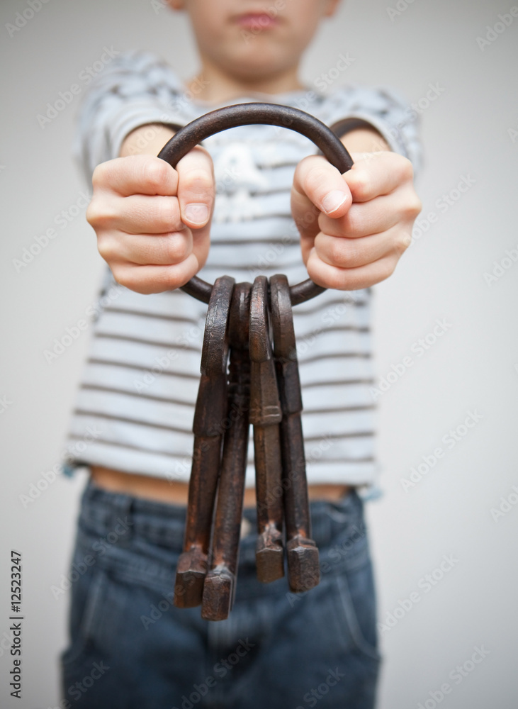 clé clef solution coffre château ouverture progression projet Stock ...