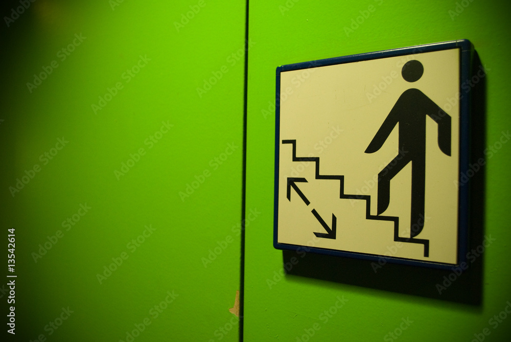 Pictogramme escalier Stock Photo | Adobe Stock