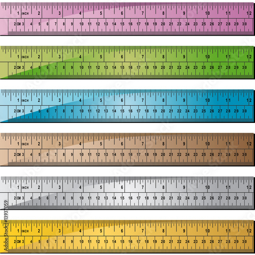 Ruler Set Stock Vector | Adobe Stock