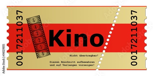 Kino-Ticket Stock-Illustration | Adobe Stock