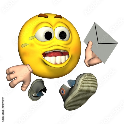 Smilie - Postbote Stock-Illustration | Adobe Stock