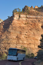 VW Bus On Rocky Ledge Free Stock Photo - Public Domain Pictures