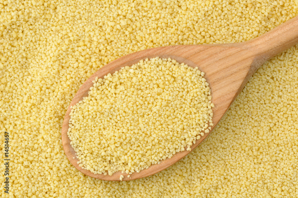 Stock-Foto „Semolina couscous background“ | Adobe Stock