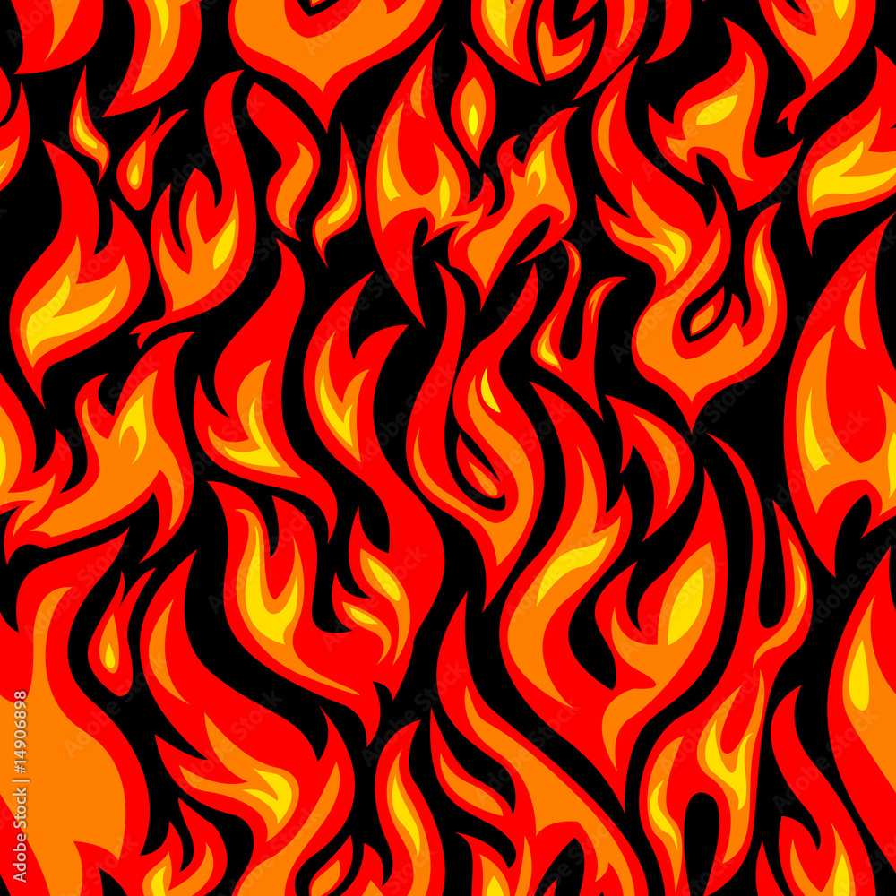 Seamless structure, with fire image Stock Vector | Adobe Stock