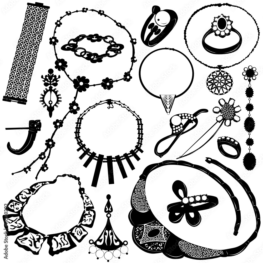 jewelry for women vector 2 の Stock ベクター | Adobe Stock