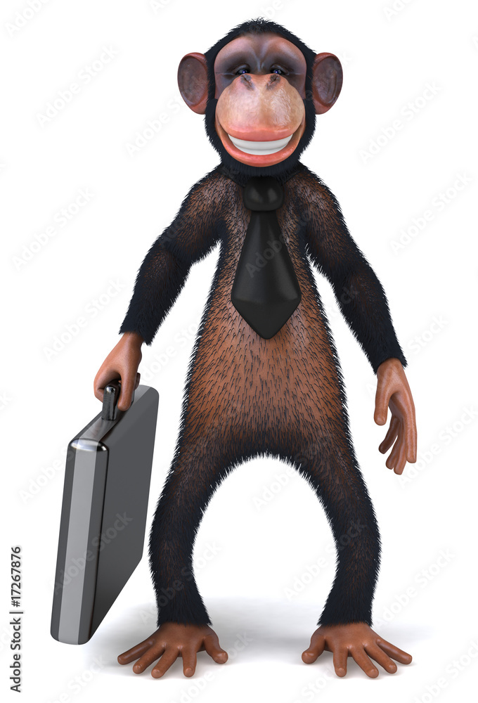 Illustration Stock Singe au travail | Adobe Stock