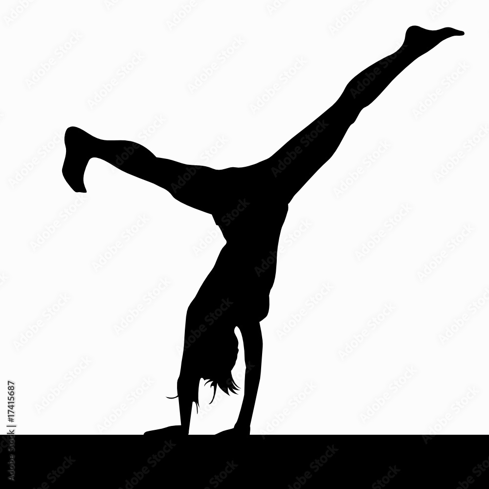 Handstand Silhouette - Stock - GamesAgeddon