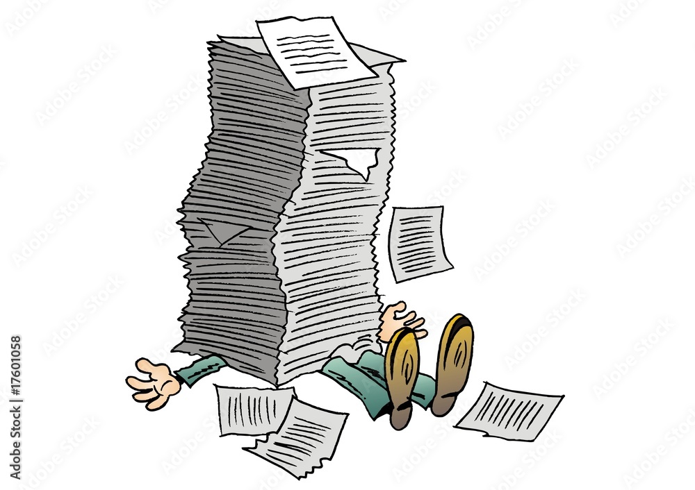 Stock-Illustration „Papierstapel“ | Adobe Stock