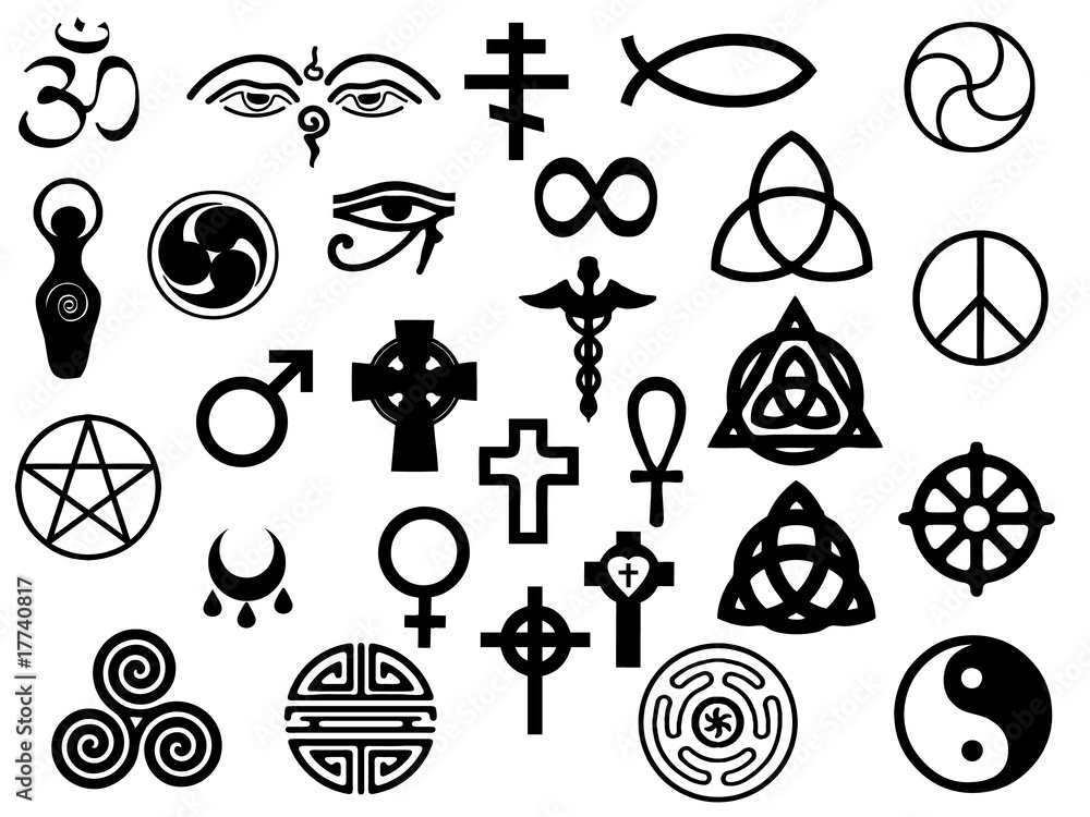 Sacred healing symbols Stock Vector | Adobe Stock