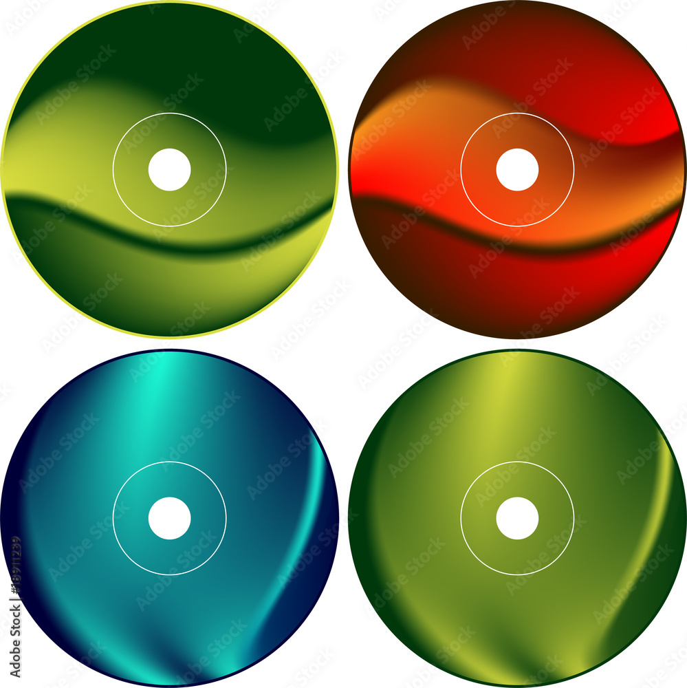 cd label template Stock Vector | Adobe Stock