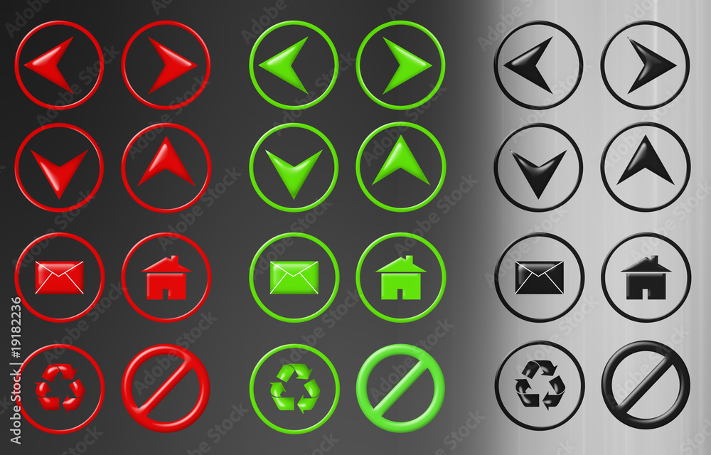 Button's, Icons Stock Photo | Adobe Stock