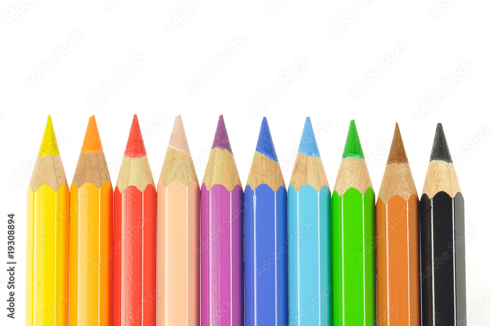 Stock-Foto „viele bunte Stifte“ | Adobe Stock