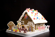 Peppermint Gingerbread House Free Stock Photo - Public Domain Pictures