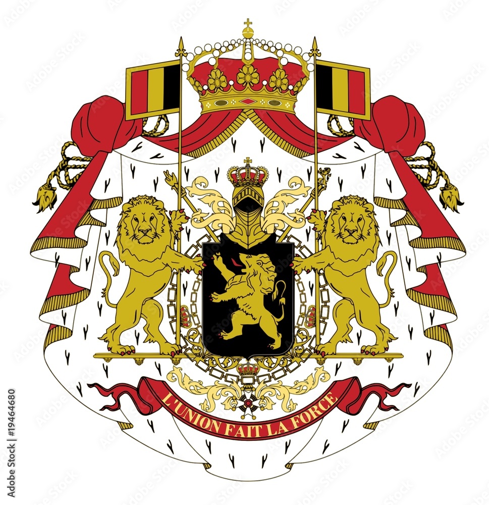 national emblem of Belgium Stock Vector | Adobe Stock