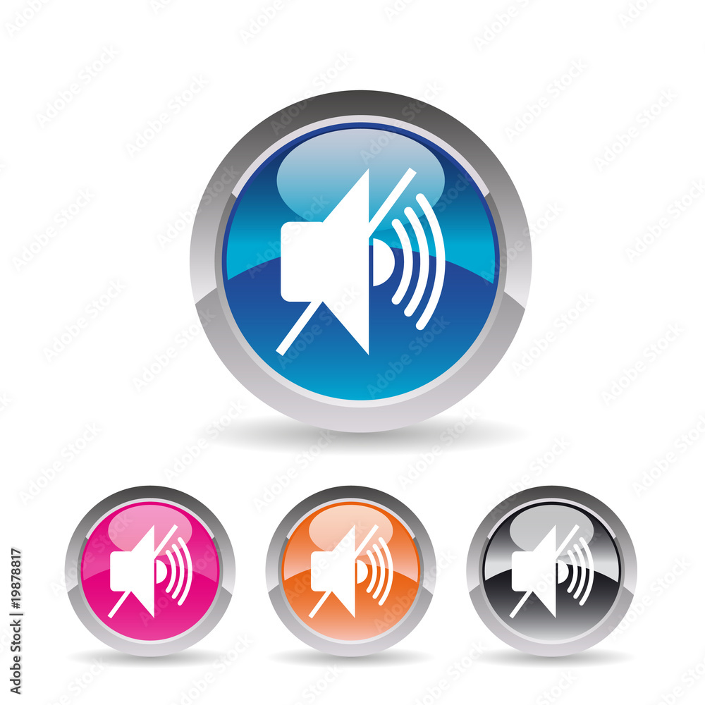 Icone audio - Picto son off Stock Vector | Adobe Stock