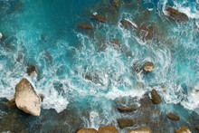 Rocks And Surf From Above Free Stock Photo - Public Domain Pictures